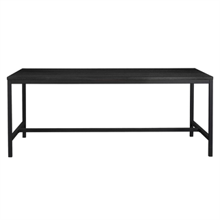 Rowico Everett - Sort spisebord m. sorte ben